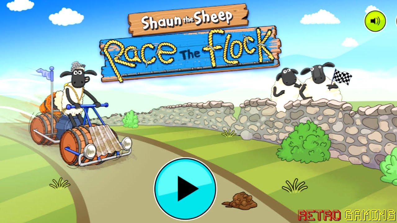 Shaun the Sheep | Race the Flock Game | Retro Gaming - YouTube
