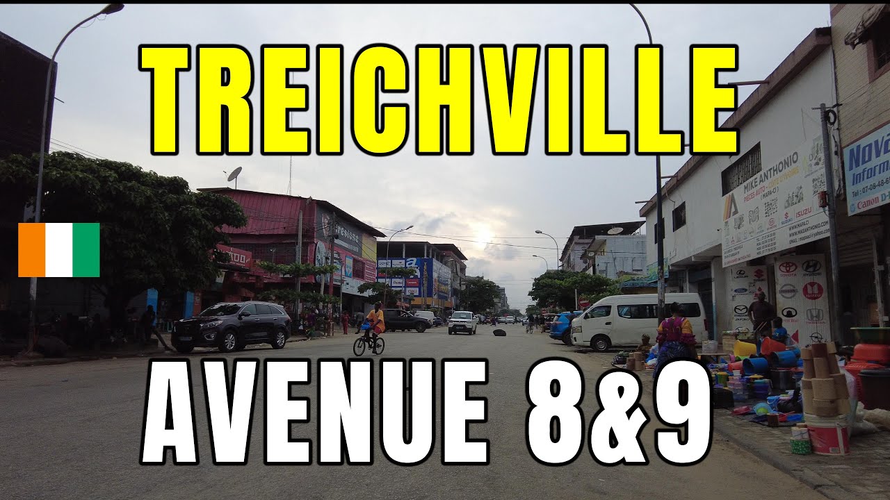 Abidjan 🇨🇮 – Treichville Avenues 8 & 9 | Vie Urbaine en Côte d’Ivoire ...