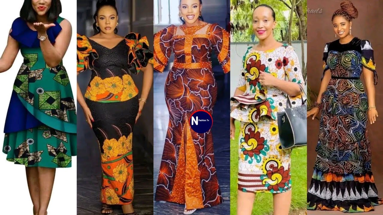 MISHONO YA VITENGE AFRICA WOMEN DRESS ANKARA ASOEBI NEW FASHION DESIGN ...
