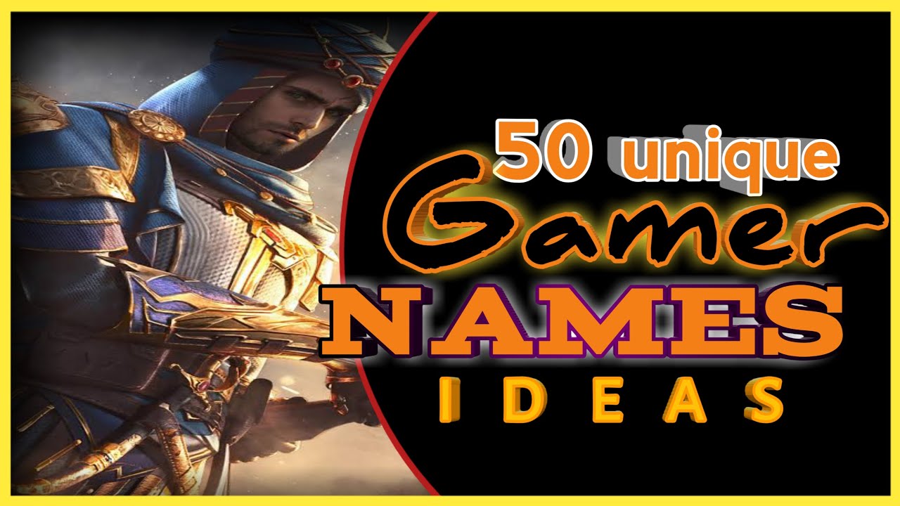 🔴 50 Unique Gamer Names Ideas 2021( New gaming channel Names 2021 ...