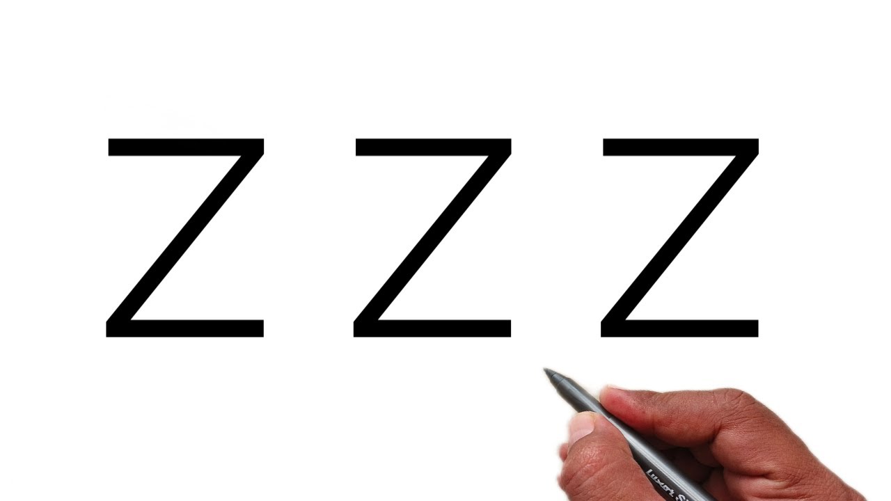 How to draw beautiful drawing from letter ZZZ | design drawing tutorial ...