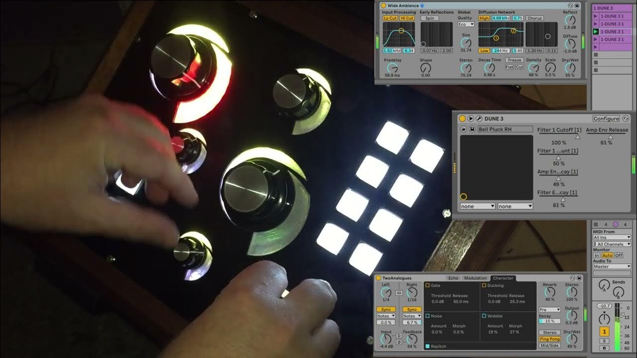 DIY ARDUINO MIDI CONTROLLER WOOD = ABLETON JAM SESSION #3dprinting #arduino #ableton - YouTube