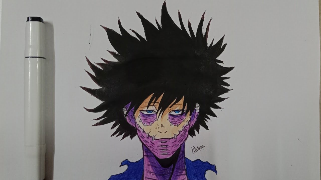 How to draw Dabi from My Hero Academia | Krishna ArtX - YouTube