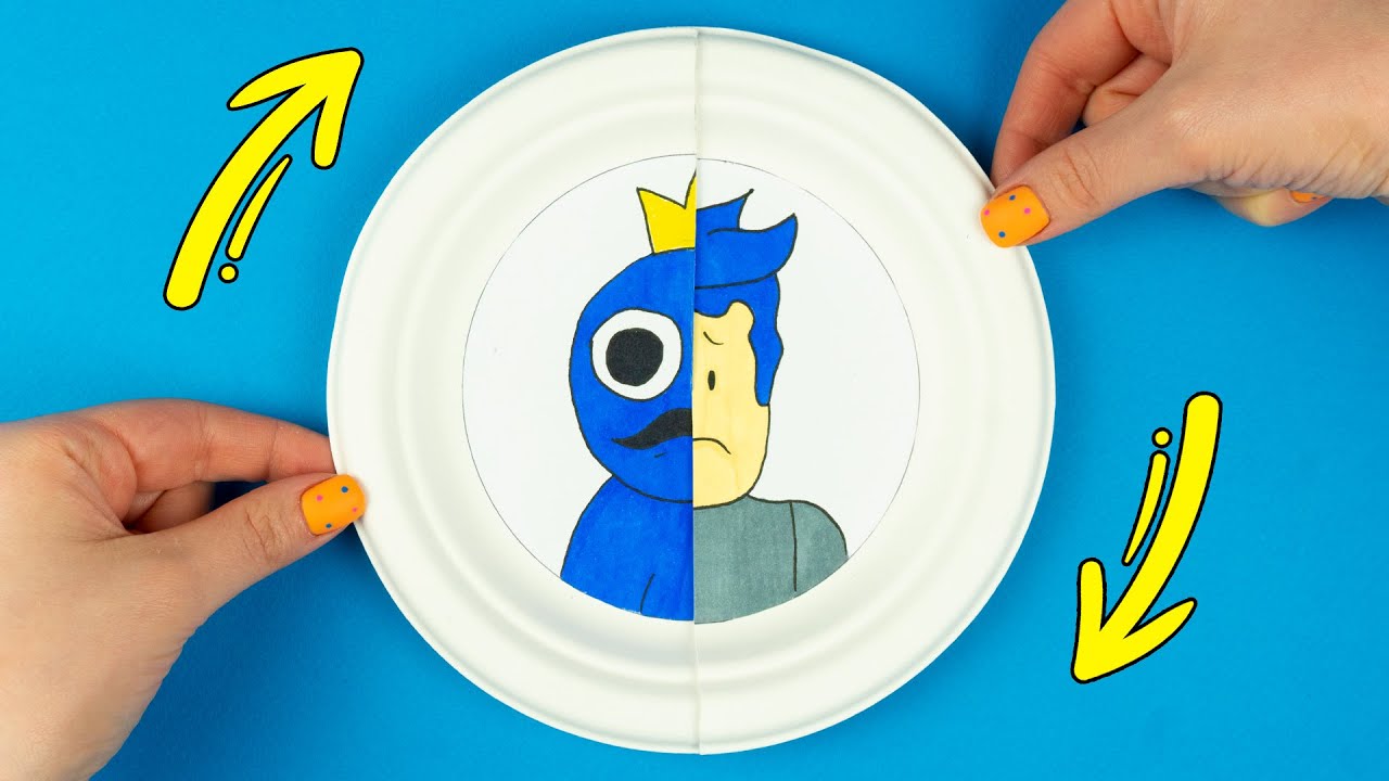 How to draw ROBLOX characters easy, RAINBOW FRIENDS art & paper craft's ...