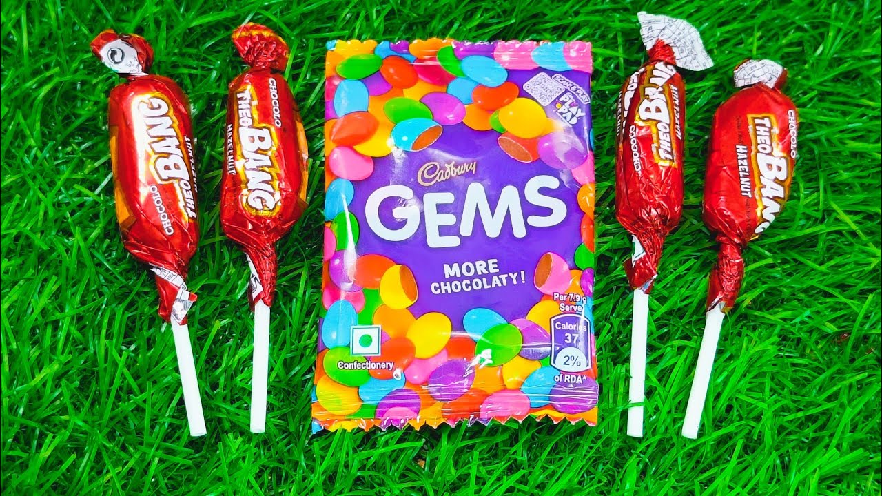 Rainbow Candy Gems Packet & Candy Lollipop Unpacking ASMR Videos - YouTube