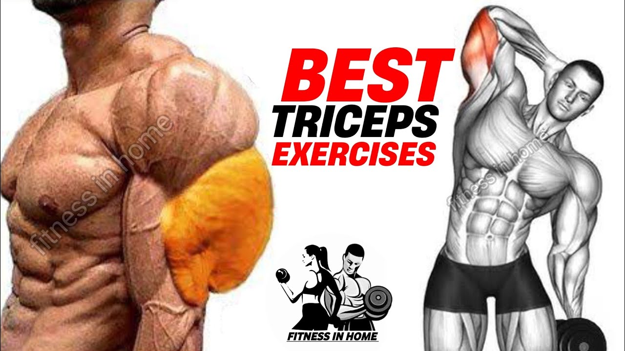 7 Triceps Workout At Home | Without And With Equipment || Fitness In ...
