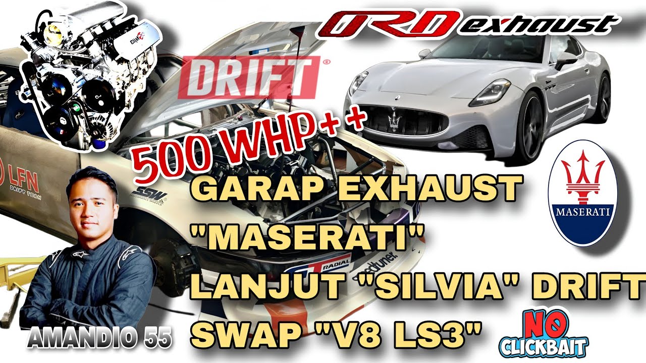 INI BARU SERIUS! PROJECT DUO V8 : MASERATI - SILVIA SWAP LS AMANDIO ...