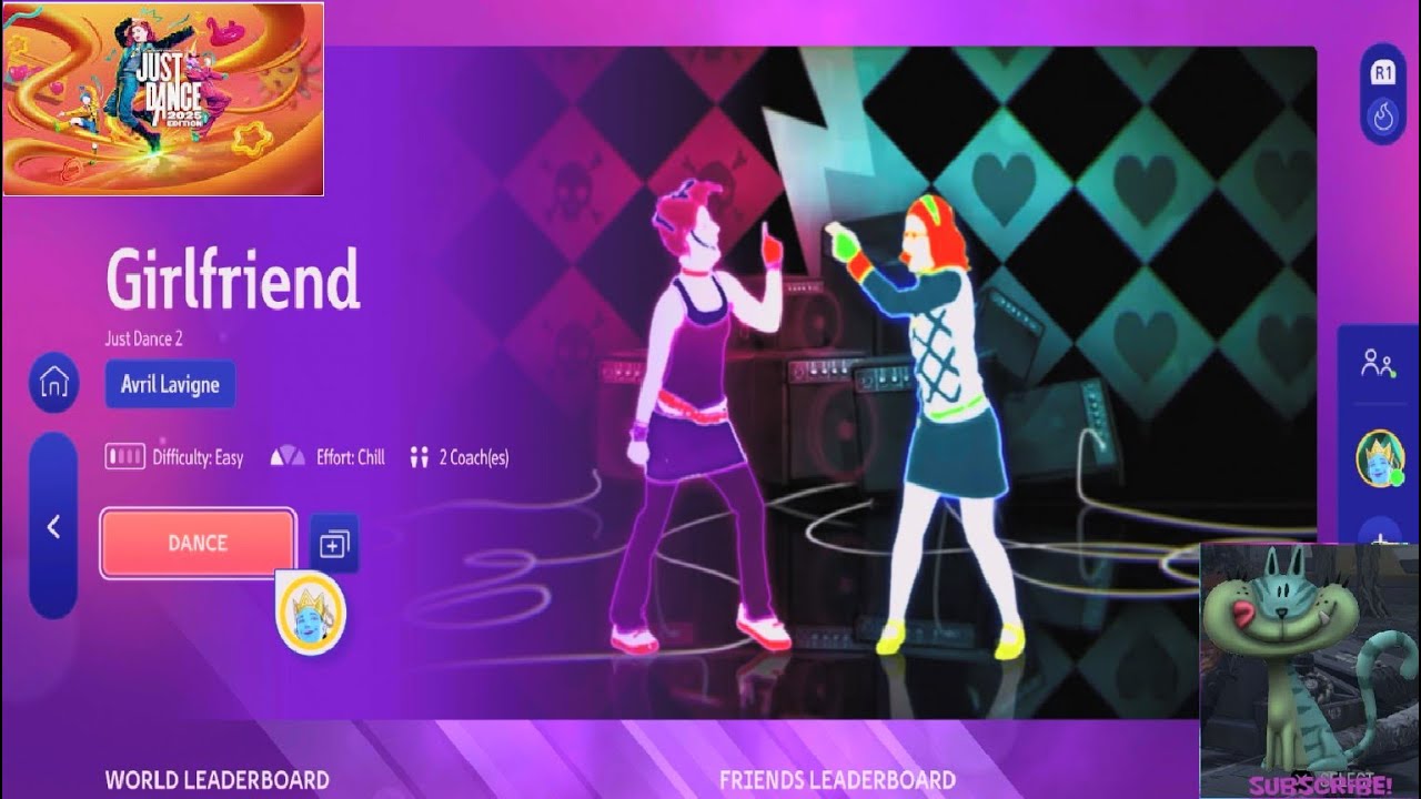 Just Dance 2025 PS5 Girlfriend Song by Avril Lavigne - YouTube