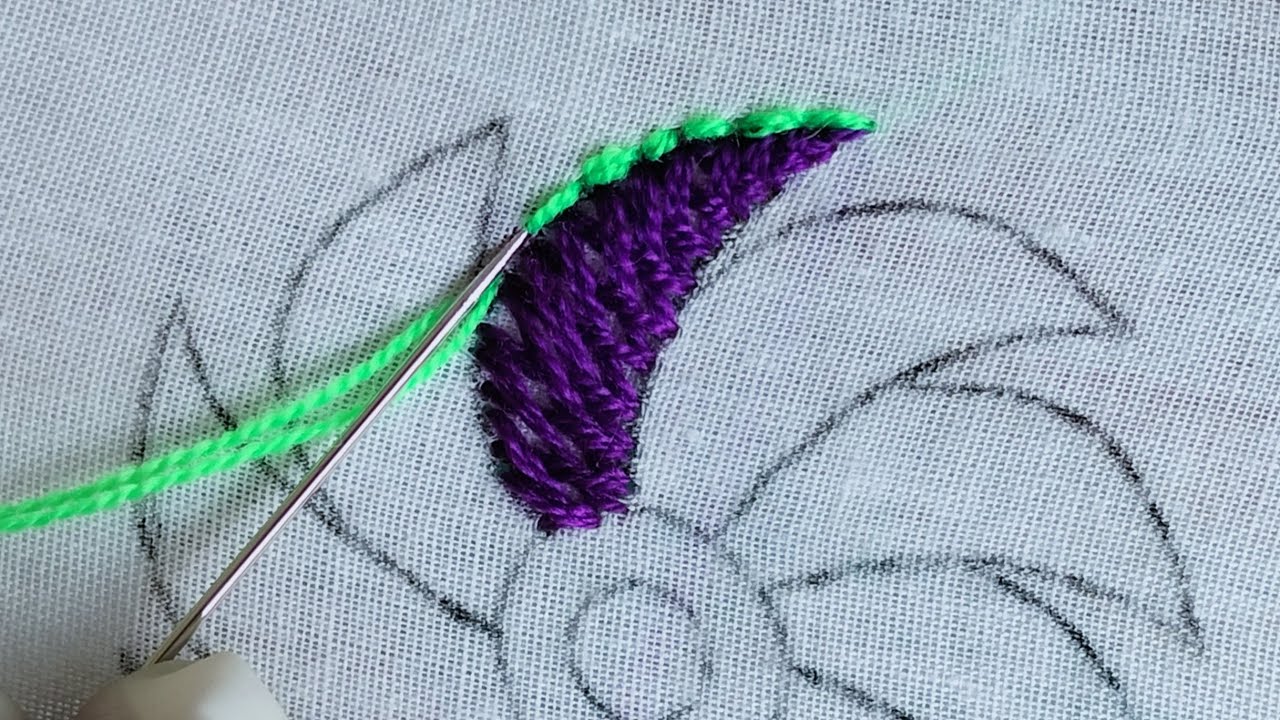 New heavy hand embroidery Floral design with easy stitch | Super unique ...