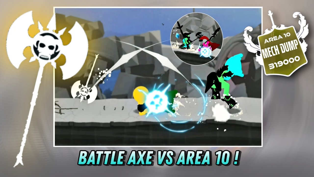 BATTLE AXE VS AREA 10! - Stickman The Flash - YouTube