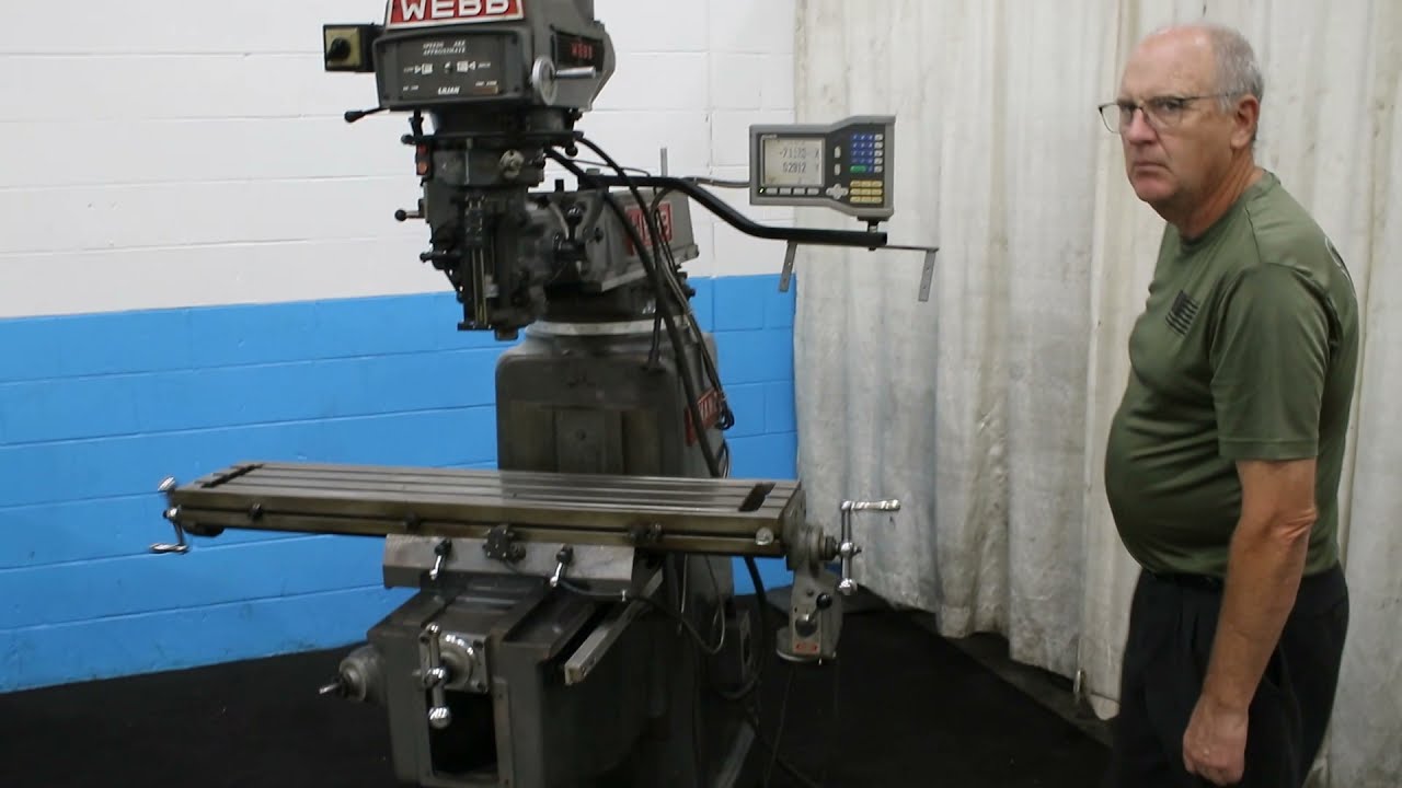 3 HP WEBB CHAMP VERTICAL MILL: STOCK #74177 - YouTube