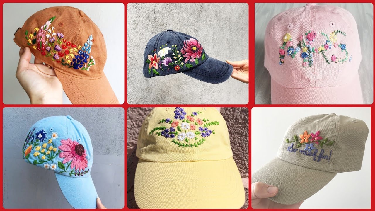 Amazing embroidery cap design ideas 2020 - YouTube