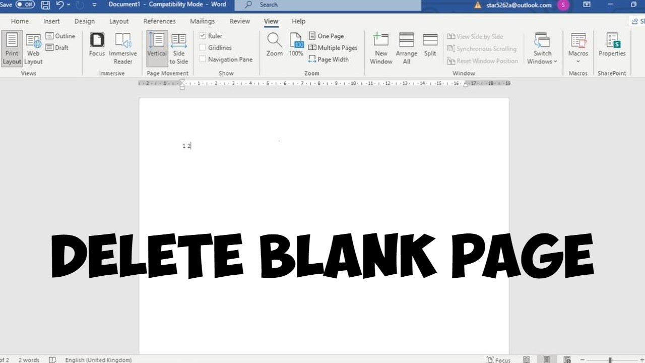 How to Delete Blank Pages in Microsoft Word (Simple & Easy) - YouTube