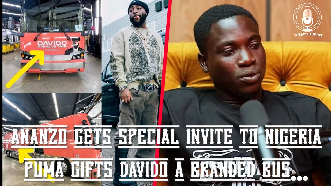 Davido invites Ananzo to Nigeria & Puma gifts OBO a branded bus for his ...