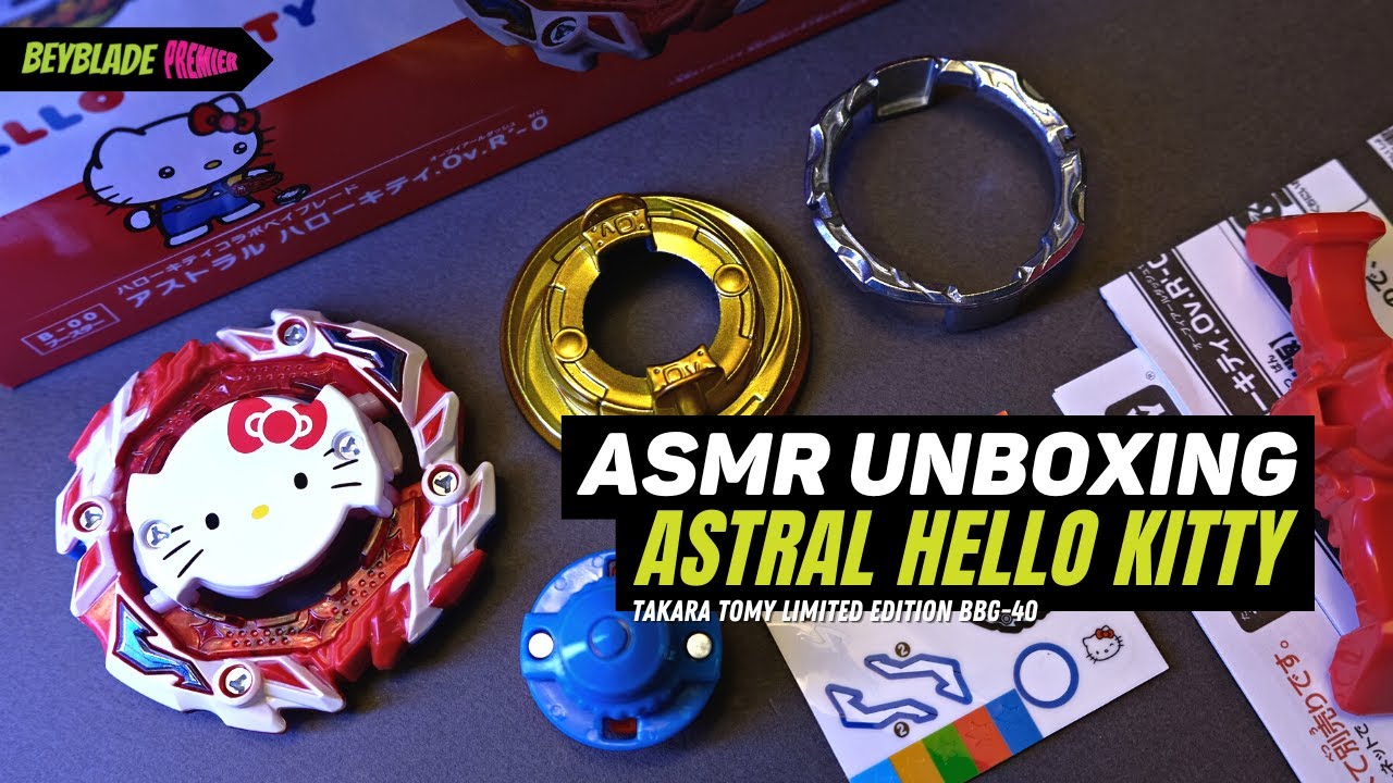 CATastrophic Collaboration! Astral Hello Kitty Unboxing! Beyblade Burst ...