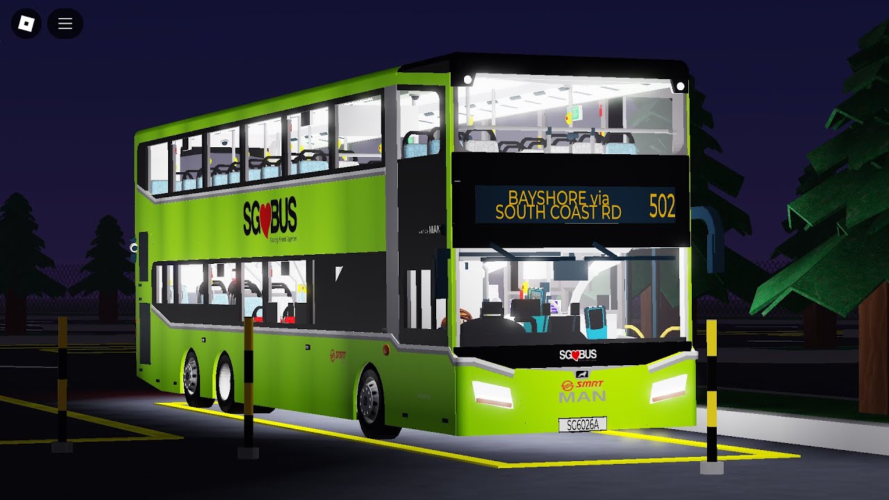 [Animated Doors] SMRT | SG6026A on 502 - Man ND323F A95 Euro 6 Batch 4 ...