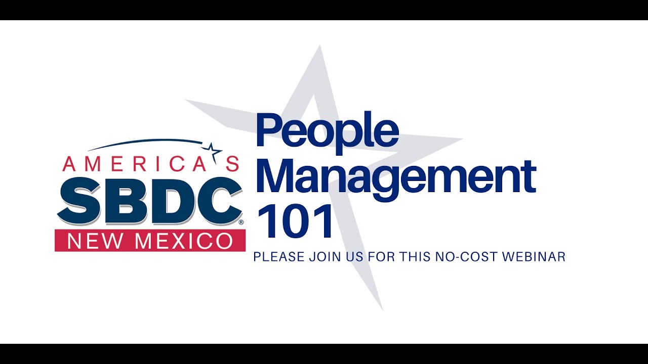 People Management 101 WEBINAR - YouTube