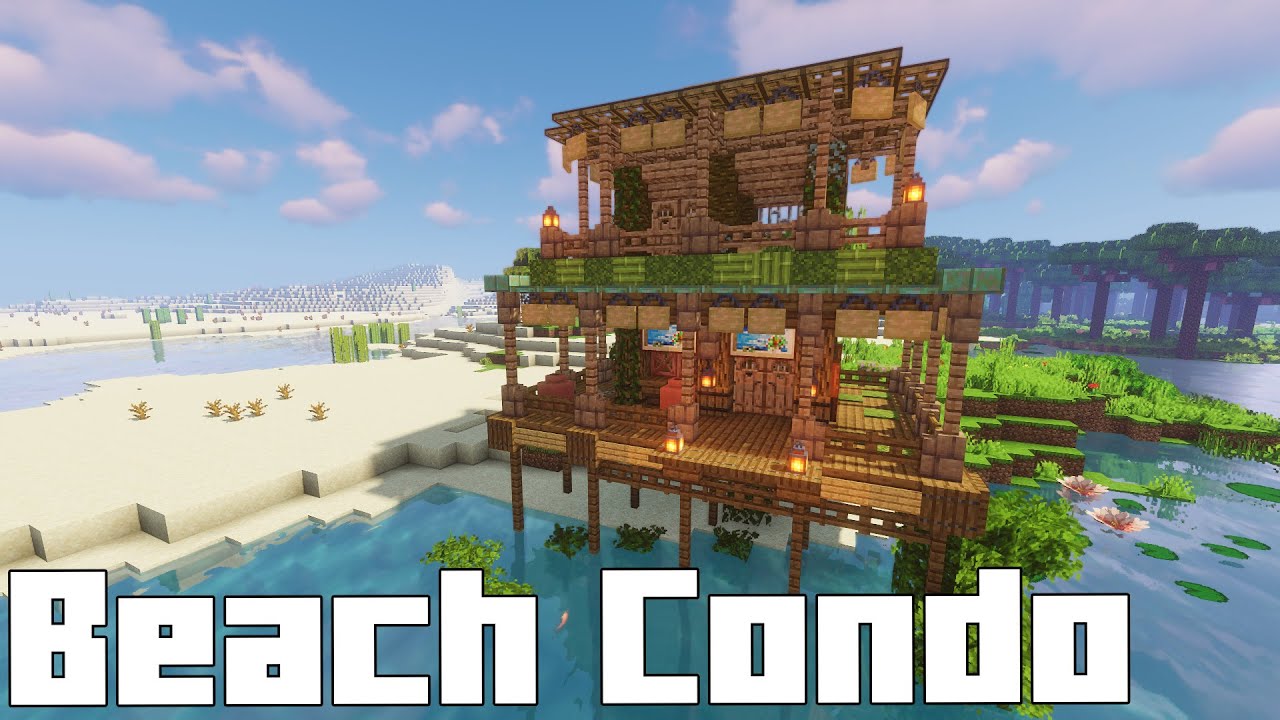 Minecraft Beach Condo - Luxurious Coastal Living Build - YouTube