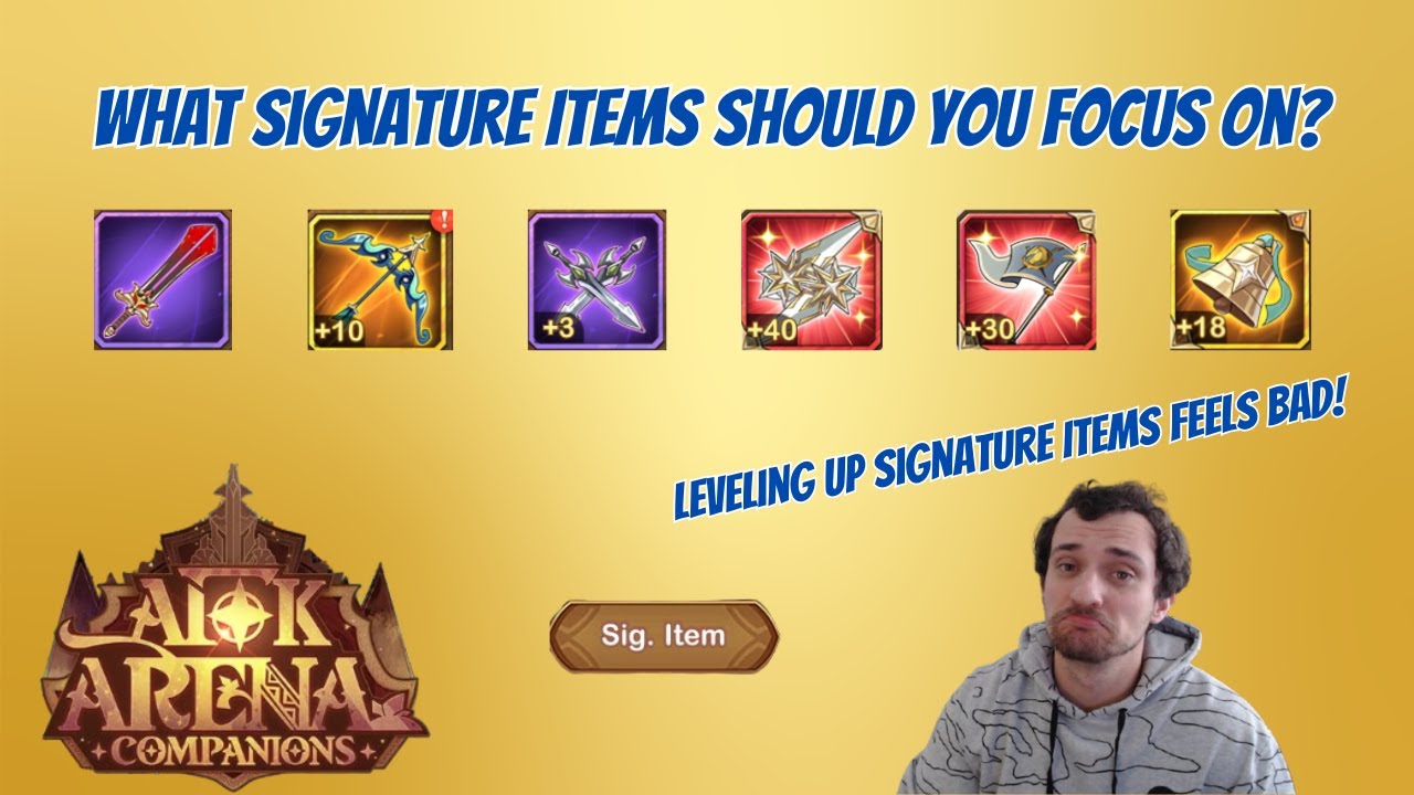 Signature Items Guide | AFK Arena Companions - YouTube