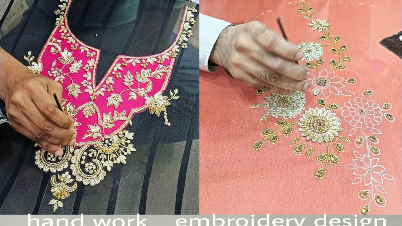 new hand embroidery designs 2024 latest hand embroidery designs - YouTube