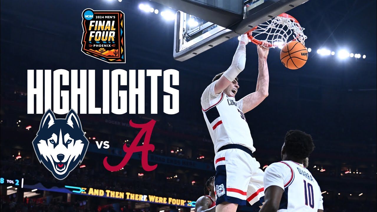 HIGHLIGHTS | UConn Men’s Basketball vs. Alabama | Final Four - YouTube
