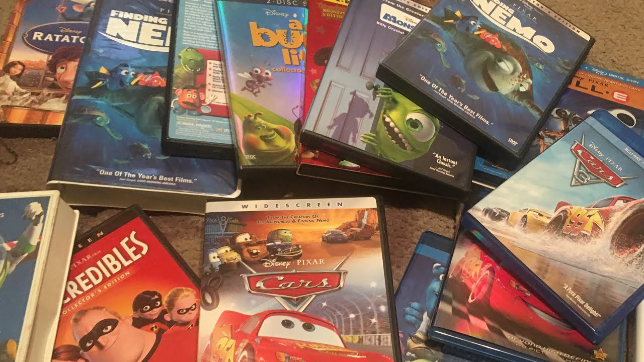 My Entire Pixar Collection on Home Video - YouTube