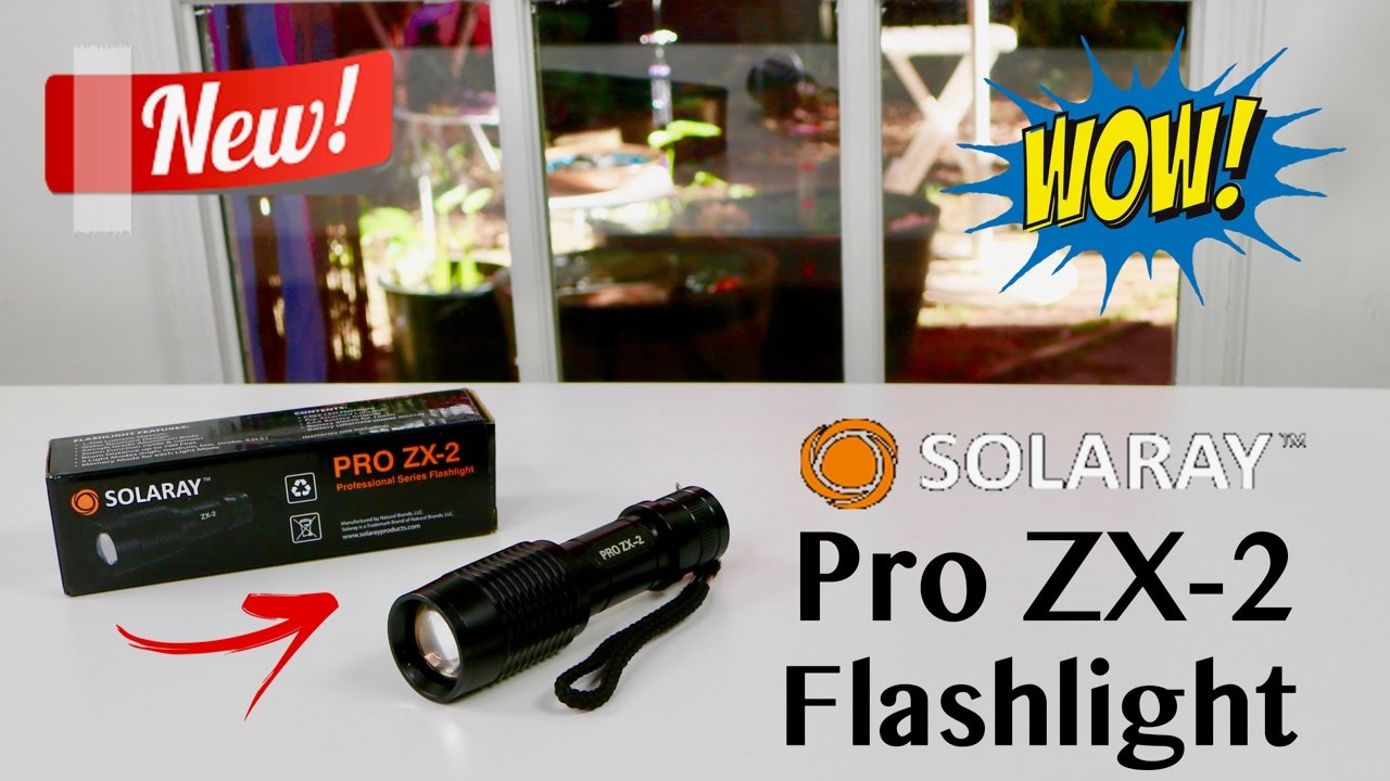 SOLARAY ️ Pro ZX-2 Professional Series Flashlight - Review - YouTube