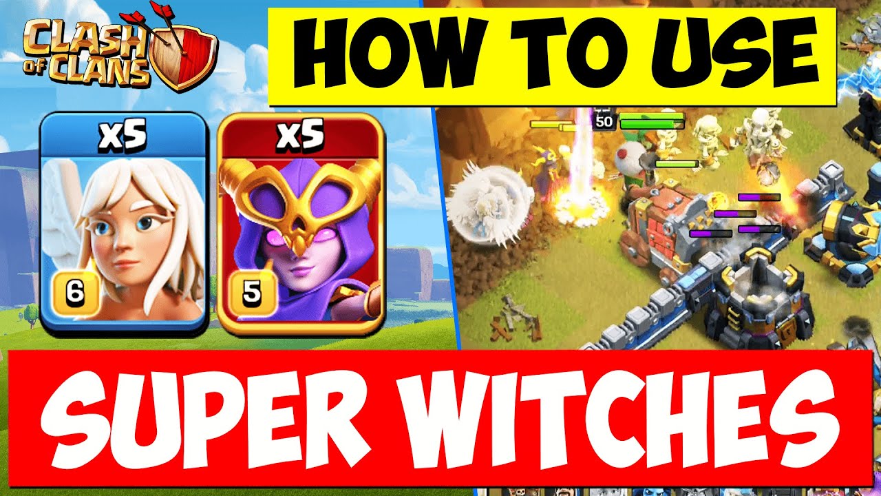 HOW TO USE SUPER WITCHES | 3 STAR GUIDE |TH13 Super Witch Attack ...