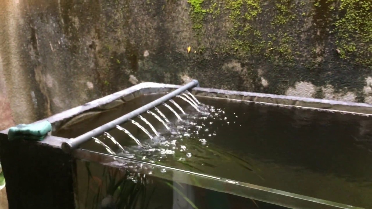 Sump filter system for cement tank - YouTube