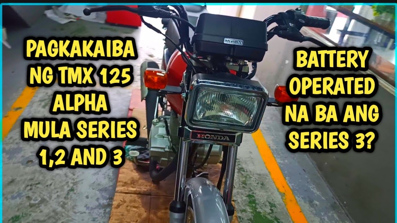 PAGKAKAIBA NG TMX 125 SERIES 1 TO 3 - YouTube