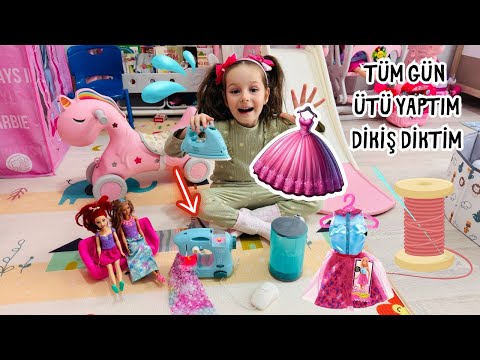 ADA TÜM GÜN ÜTÜ YAPTI DİKİŞ DİKTİ!
