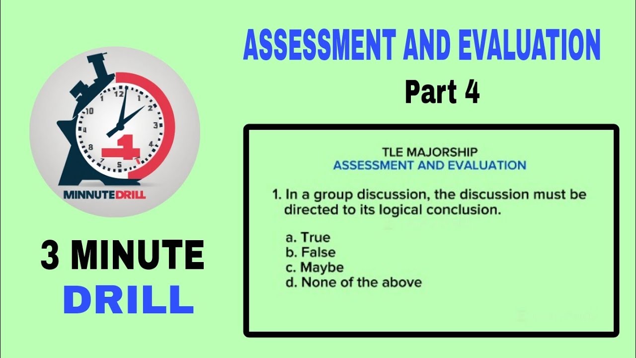 TLE MAJORSHIP | ASSESSMENT AND EVALUATION Part 4 - YouTube