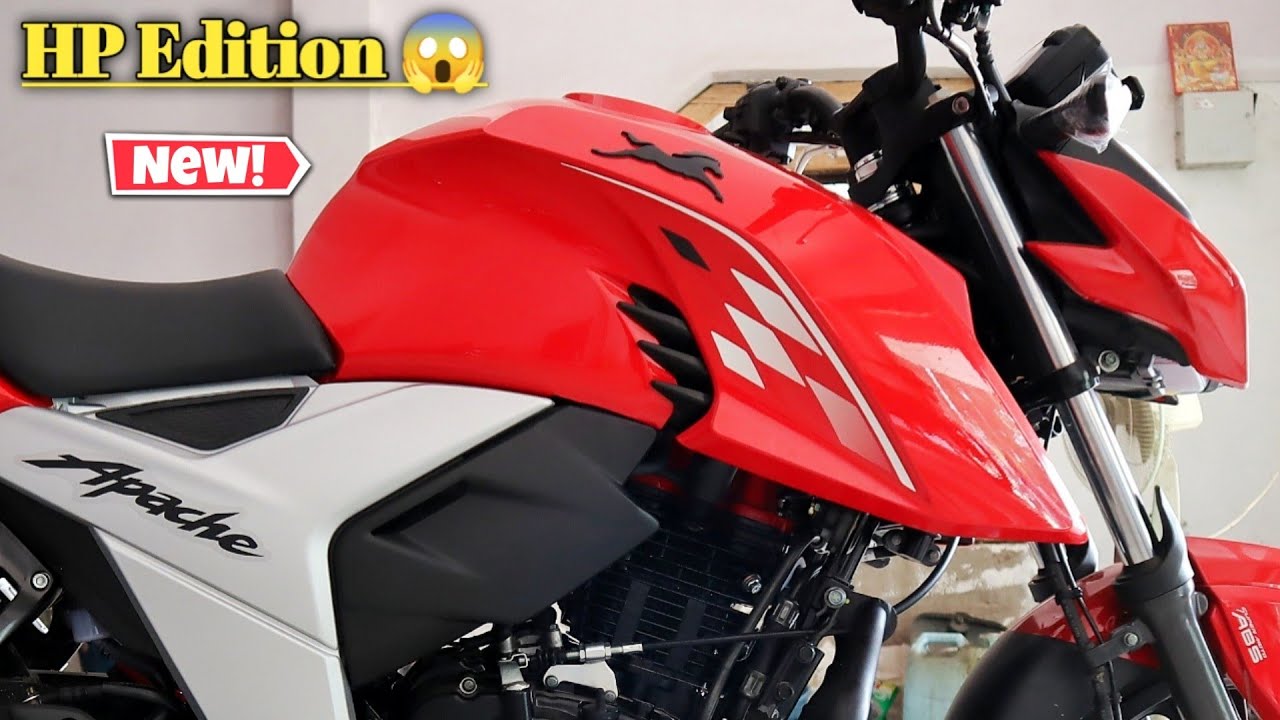 2021 New Apache RTR 160 4v👌Launch 😱 HP Edition ( Glossy Red )BS6 With ...