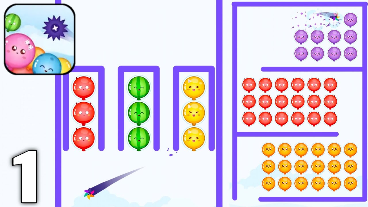 Balloon Pop Pop - Gameplay Walkthrough Part 1 All Levels 1-15 (Android ...