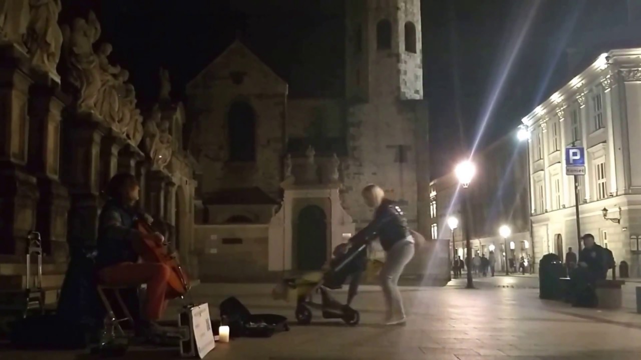 Andy Grabowski - amazing cello street artist in Krakow - YouTube