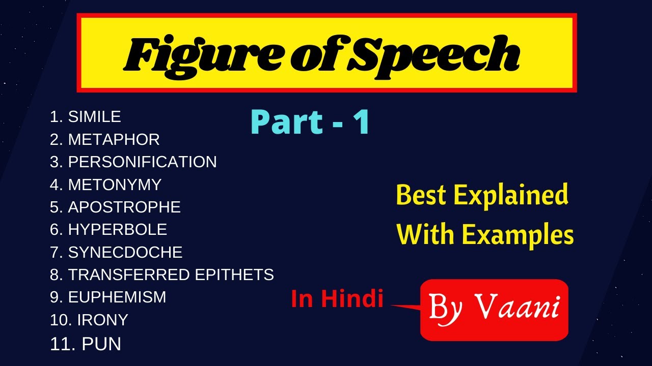 FIGURE OF SPEECH (PART - 1) | ENGLISH GRAMMAR IN HINDI - YouTube