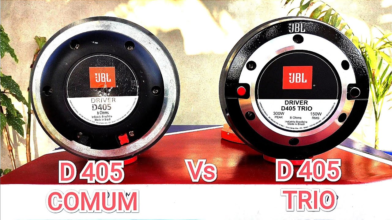D 405 Comum Vs D 405 Trio - Comparação tocando driver JBL - YouTube