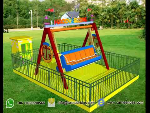 Happy Swing for kids amusement rides - YouTube