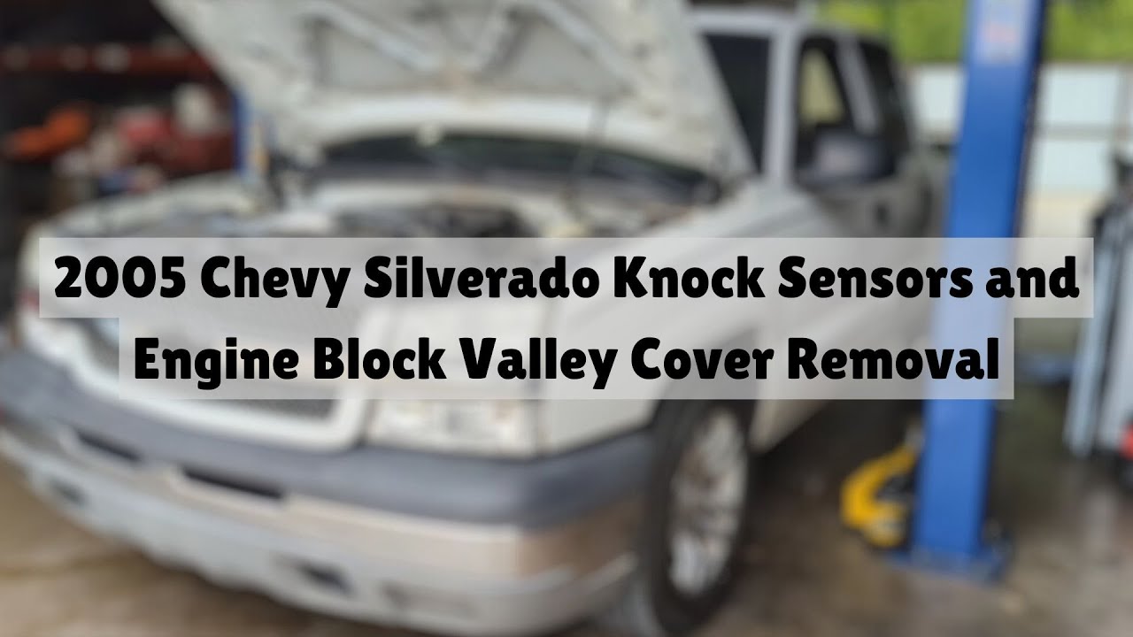 2005 Chevy Silverado Knock Sensors and Engine Block Valley Cover ...