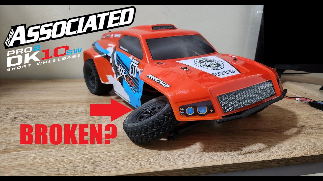 Team Associated DK10 First Run and Crashes! - YouTube