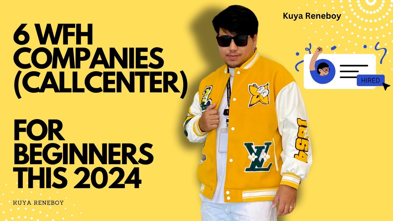 6 WFH COMPANIES FOR BEGINNERS 2024 (CALL CENTER EDITION) WITH COMPUTER ...