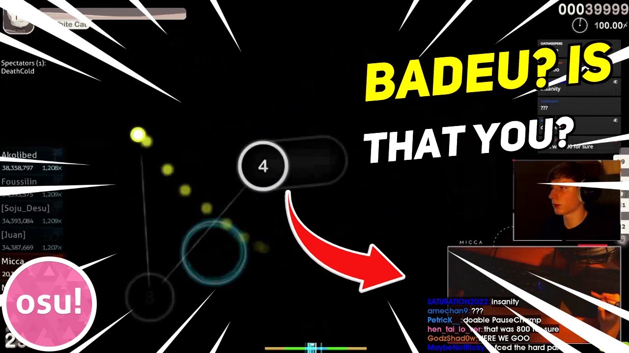 BADEU? IS THAT YOU? | Daily Osu Stream Highlights - YouTube
