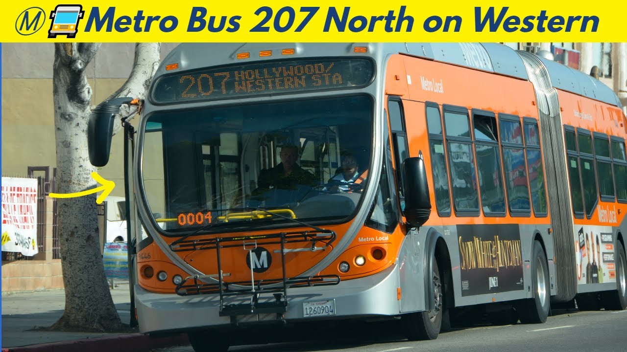 Ⓜ🚍Metro Bus 207 North on Western to Hollywood Train Station - YouTube