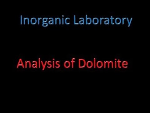 L7: Analysis of Dolomite, Estimation using Na2EDTA, ZnSO4.7H2O, EBT ...
