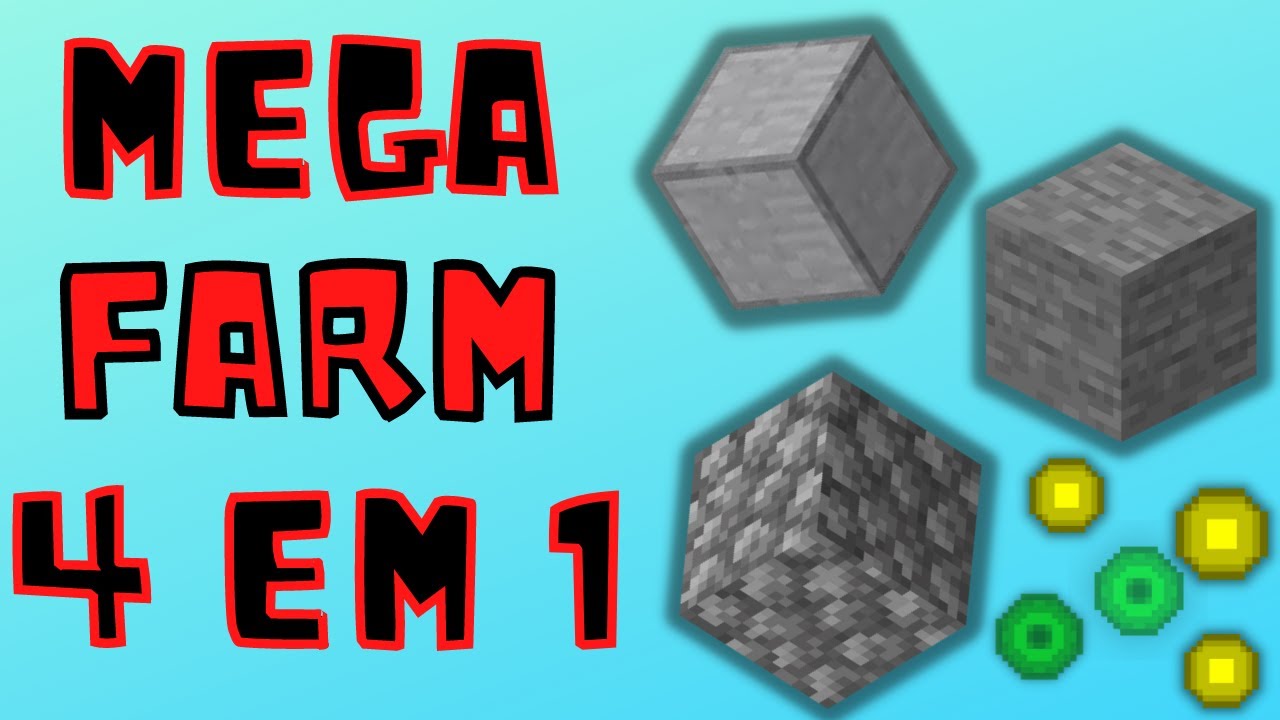 MEGA Farm de Pedregulho - Pedra - Pedra Lisa e XP no Minecraft 1.18 ...