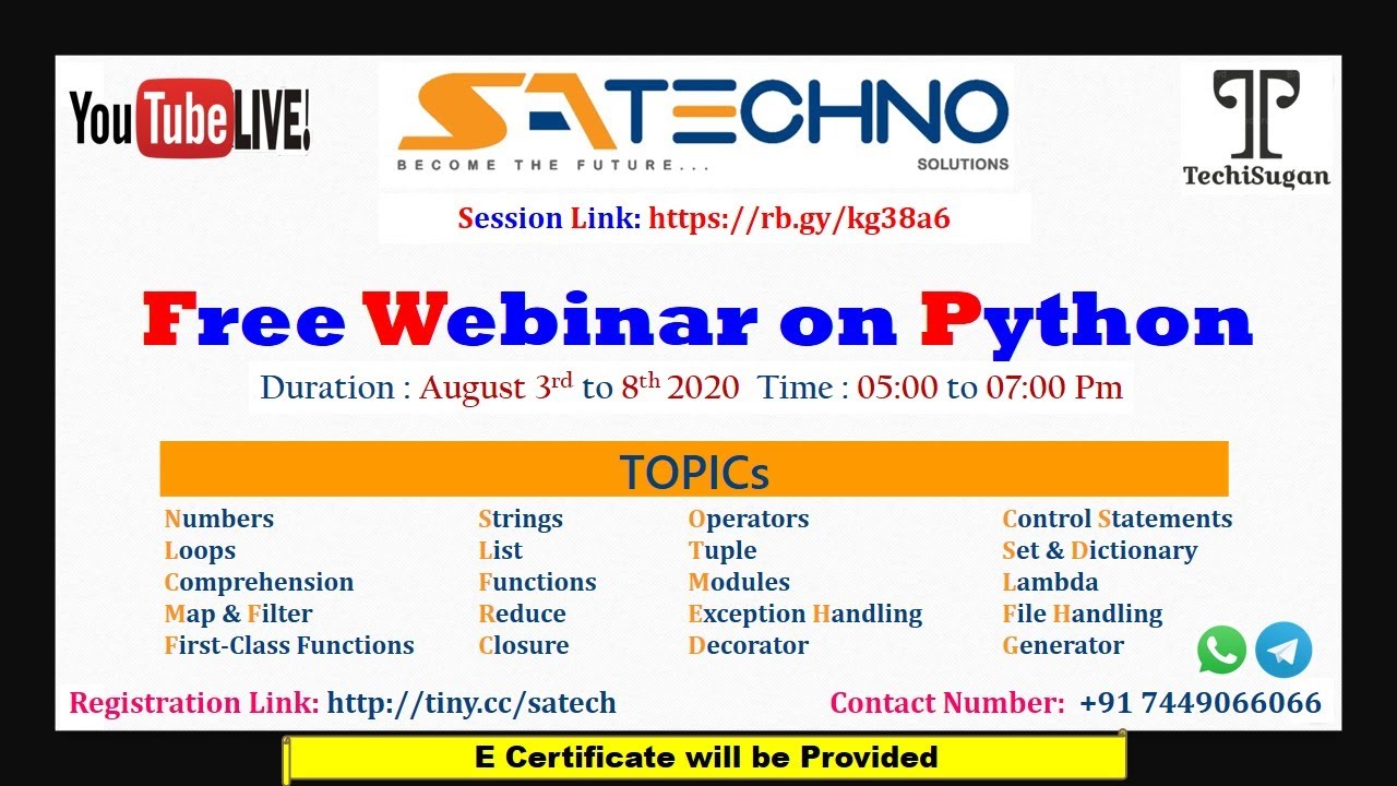 Python Webinar - Day 02 - YouTube