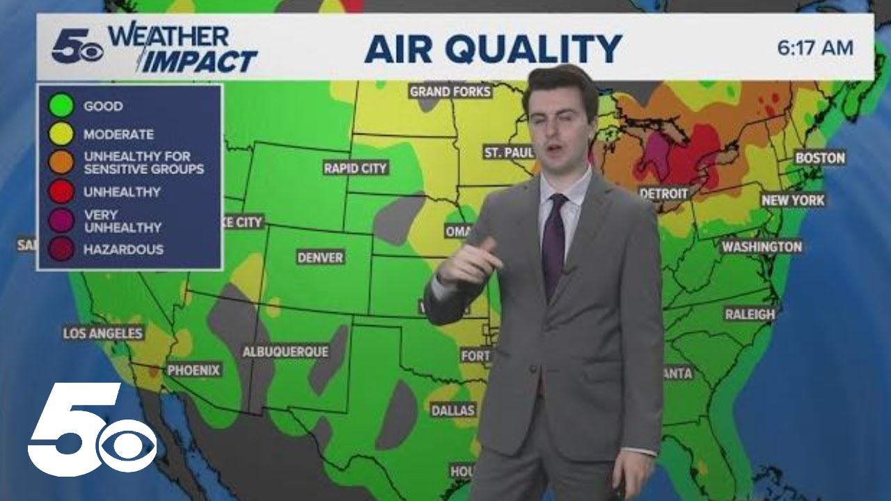 Latest Weather | Monitoring moderate air quality concerns - YouTube
