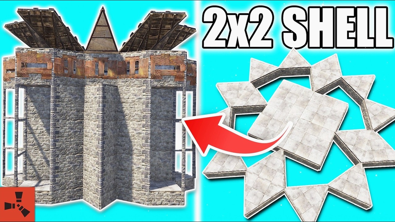How to Build an EASY 2x2 Shell Base Design – Rust 2025 (Solo/Duo/Trio ...