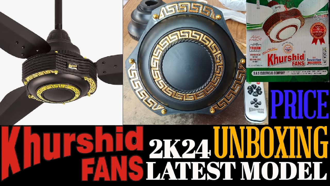 KHURSHID FANS AC/DC TRICON MODEL UNBOXING | KHURSHID FAN UNBOXING ...