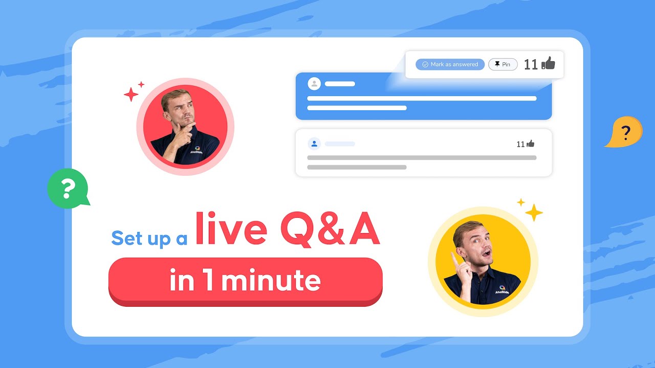 [1 Minute] How to Set Up a Live Q&A | AhaSlides - YouTube